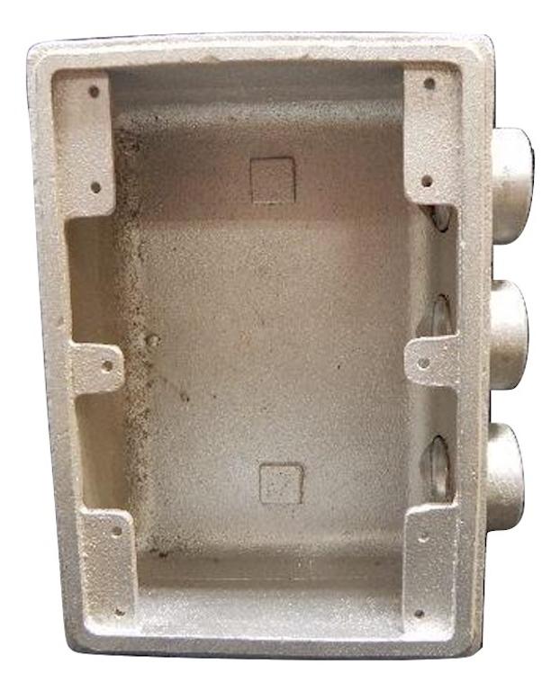Appleton FDS-3-100 3 Gang Deep FS Box with 3 1 " Hubs Malleable Iron ...
