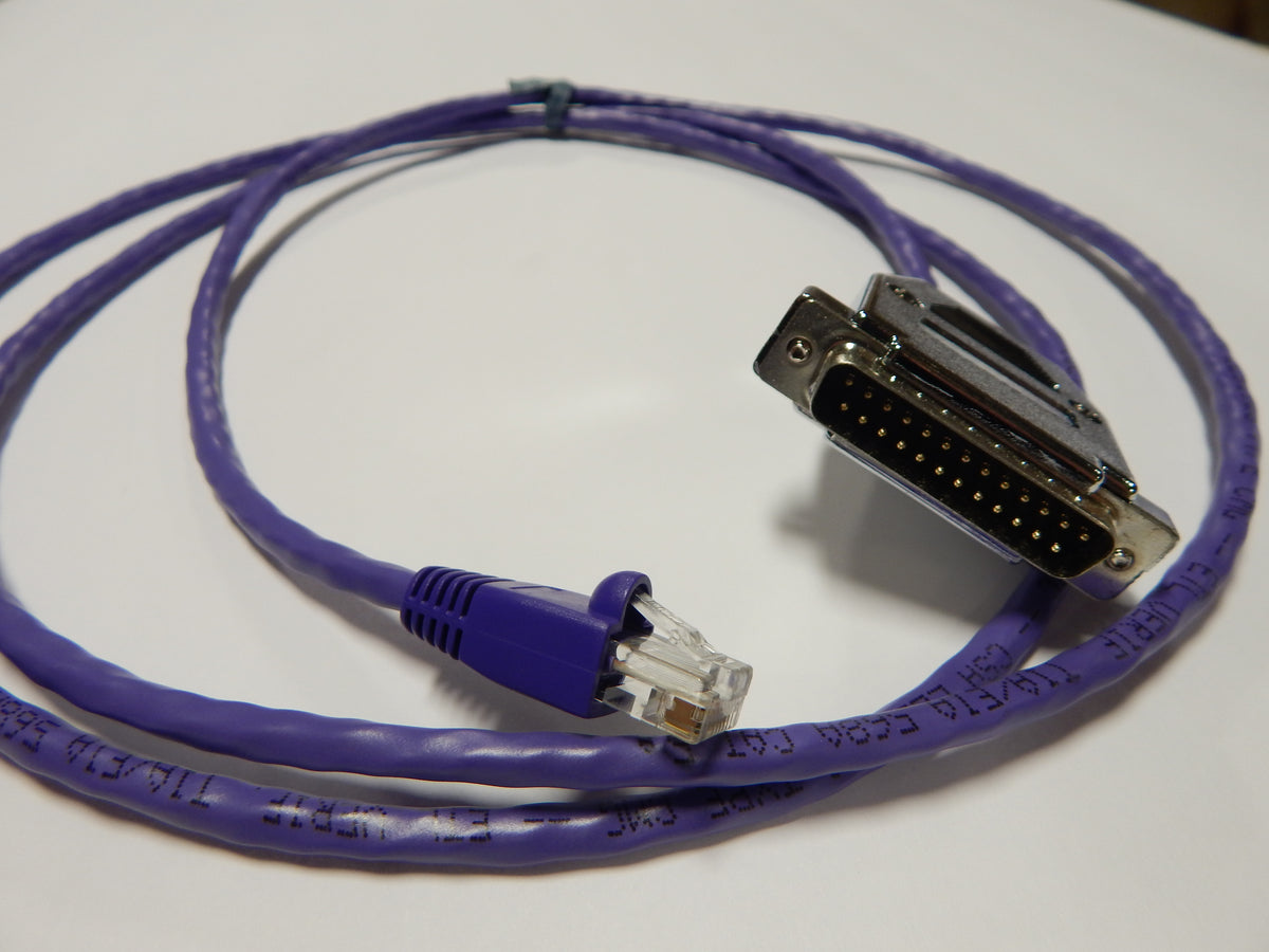 6' Purple DB25 to RJ45 Modem Cable -New- Lot of 25 – Mac's Electric Supply